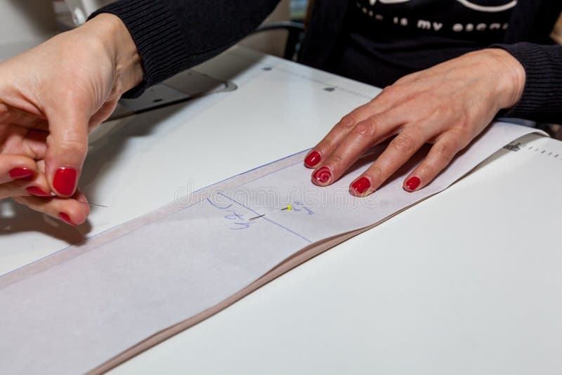 Cloth, Hands, Sewing, Design Stock Photo - Image of business, fashion ...