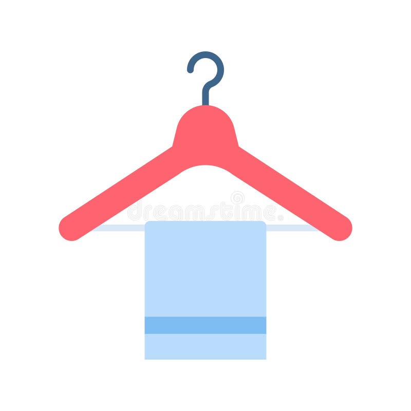 Cloth Hanger Icon Image. stock vector. Illustration of concept - 284220467