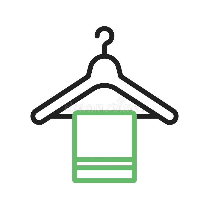Cloth Hanger Icon Image. stock vector. Illustration of isolated - 288135981