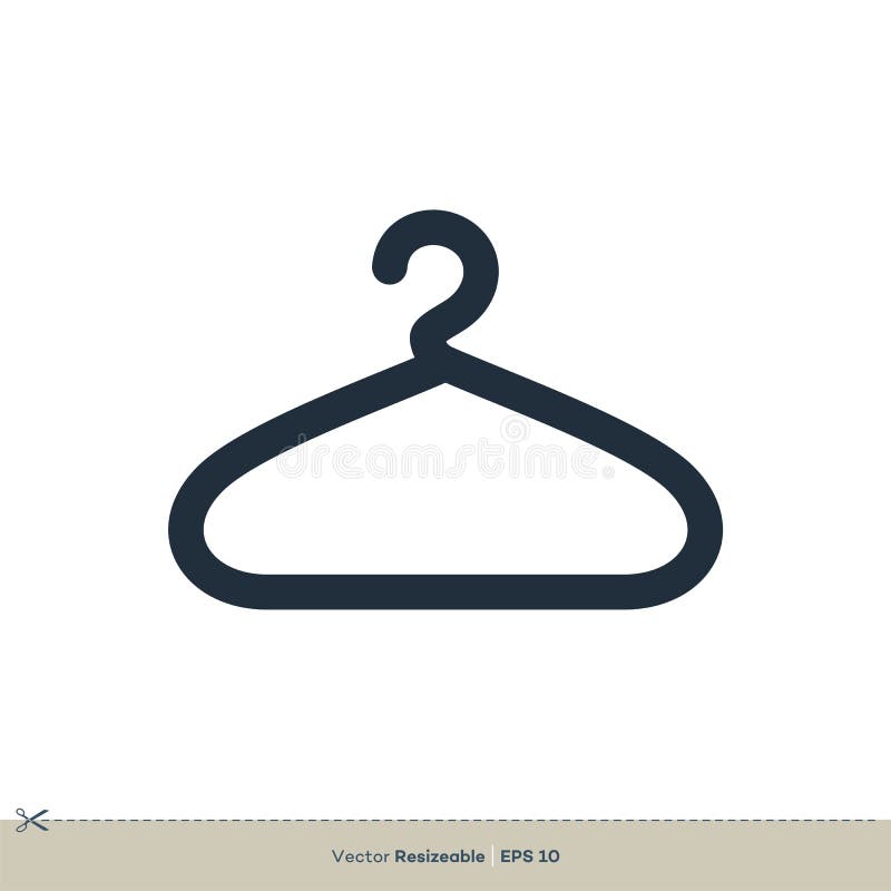 Cloth Hanger Icon Vector Logo Template Illustration Design. Vector EPS ...