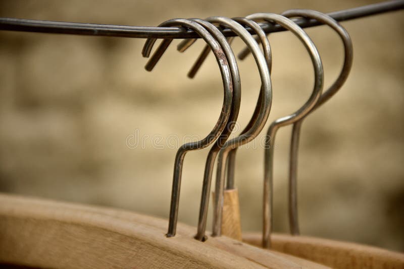 Cloth Hangers stock image. Image of outfit, industry - 60528079