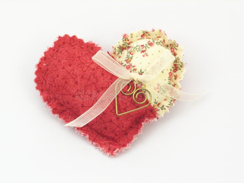Cloth Heart stock image. Image of valentine, home, sweet - 3180653