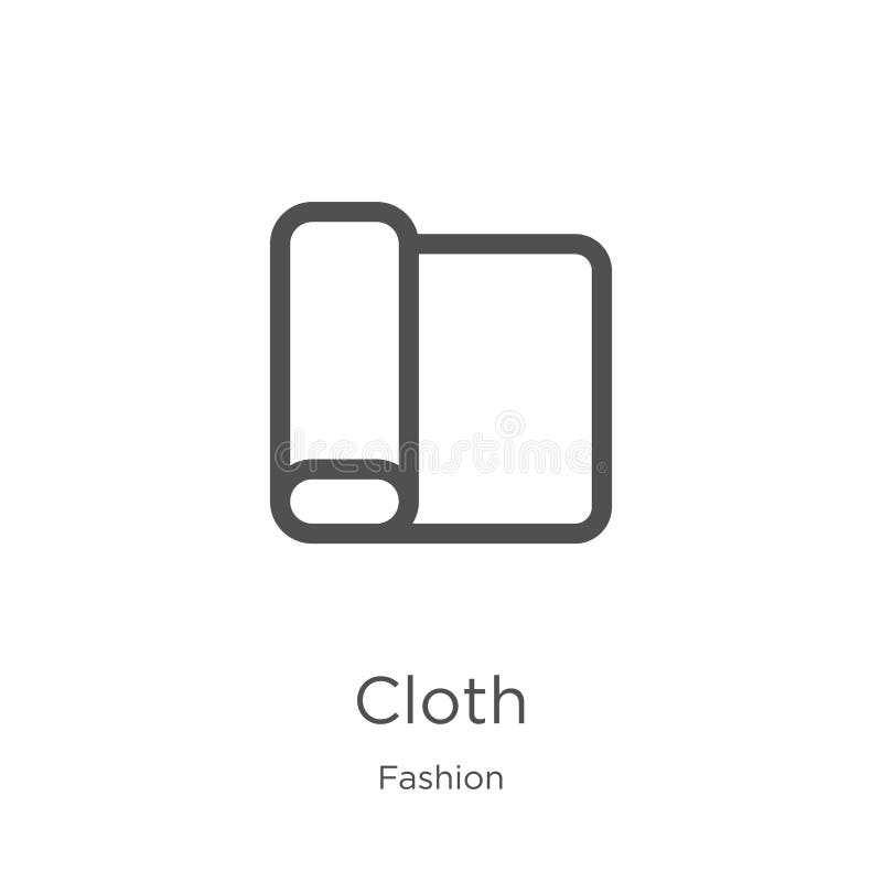 Cloth Icon Vector from Fashion Collection. Thin Line Cloth Outline Icon ...