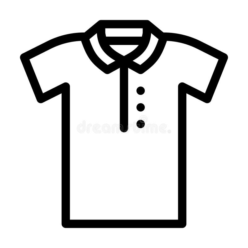 Cloth Vector Thin Line Icon Stock Vector - Illustration of clothing ...