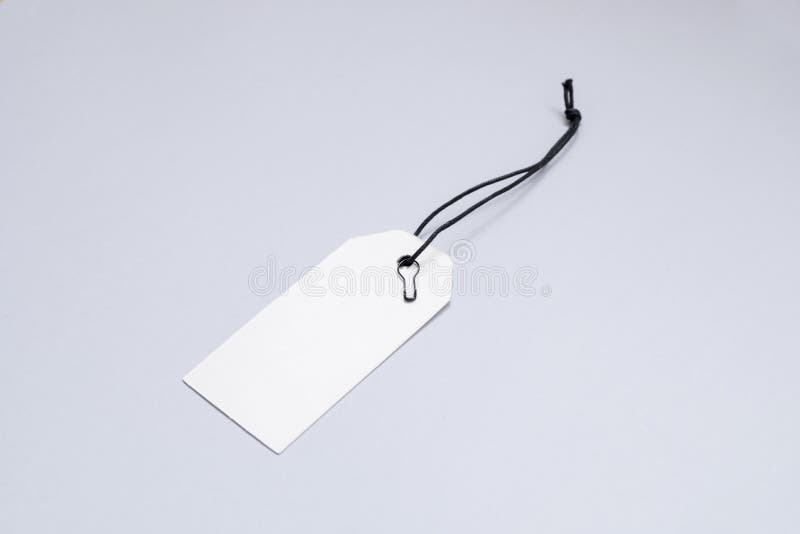 Cloth Label Tag Blank Mockup on a Light Background Stock Photo - Image ...