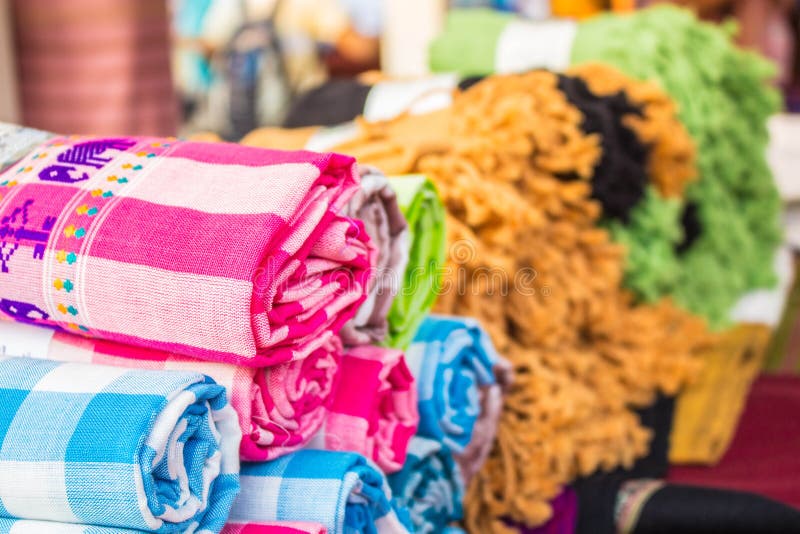 Cloth from the Local Products. Stock Photo - Image of texture, design ...