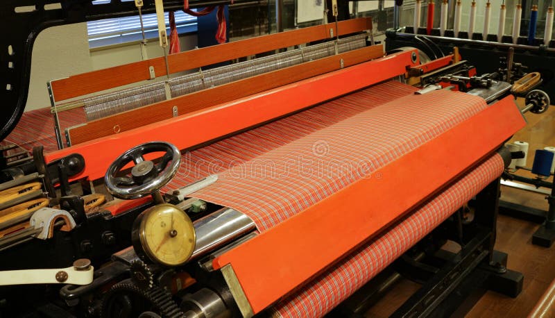 Cloth Making Machine Using Threads To Create Clothes Stock Photo ...