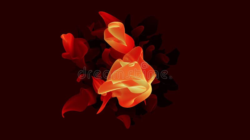 Cloth Material Texture Fire Flowing Animation Background Stock Video ...