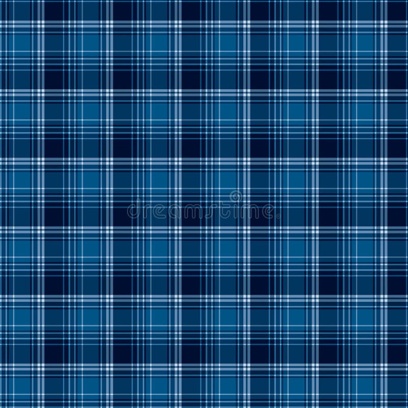 Cloth patterns blue check stock illustration. Illustration of brand ...
