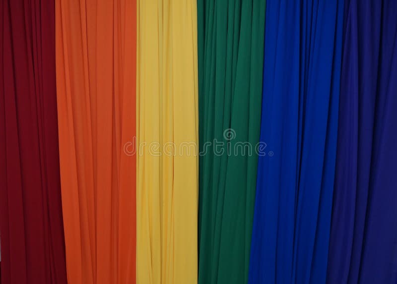 Rainbow made of cloth stock image. Image of orange, colors - 184408857