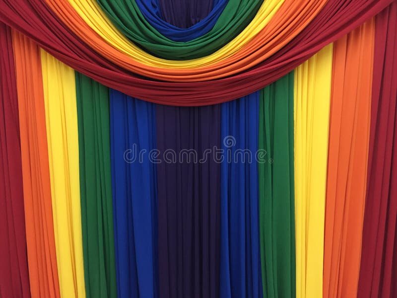 Rainbow made of cloth stock image. Image of orange, rainbow - 184408859