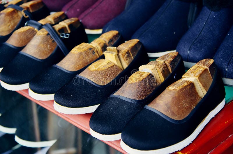 Cloth shoes stock image. Image of cotton, traditional - 26973797