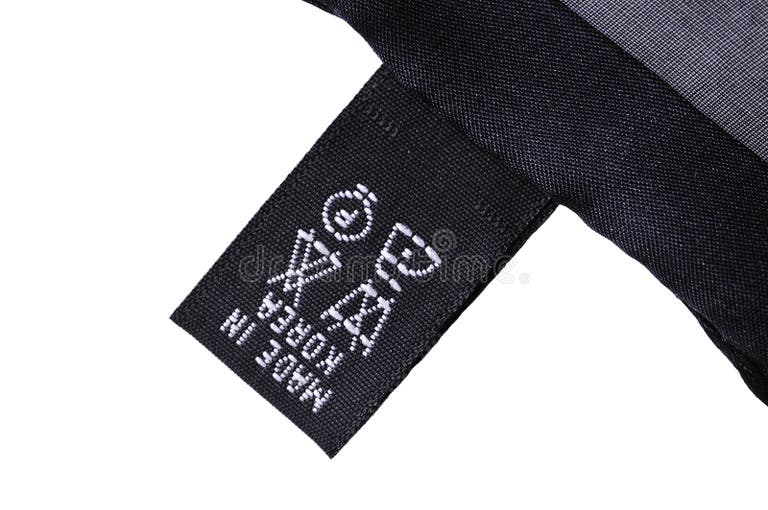 Cloth tag stock photo. Image of method, caution, read - 7547476