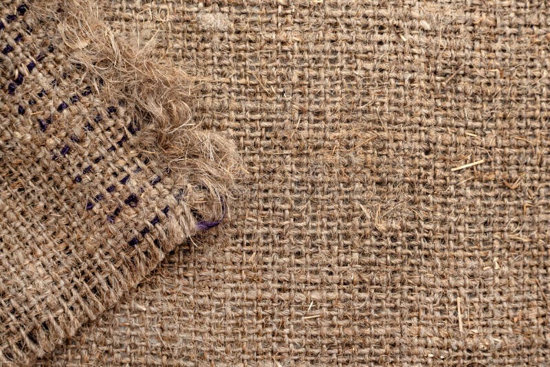 Cloth. the Texture of the Burlap Fabric is Close-up. Packaging Material ...