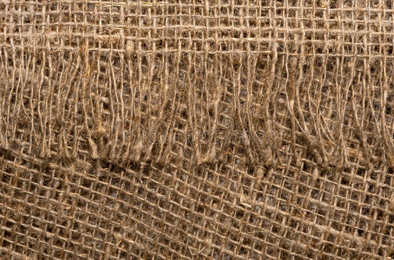 The Texture of the Burlap Fabric is Close-up. Packaging Material Stock ...