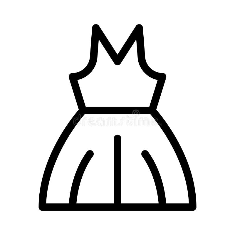 Cloth Thin Line Vector Icon Stock Vector - Illustration of development ...