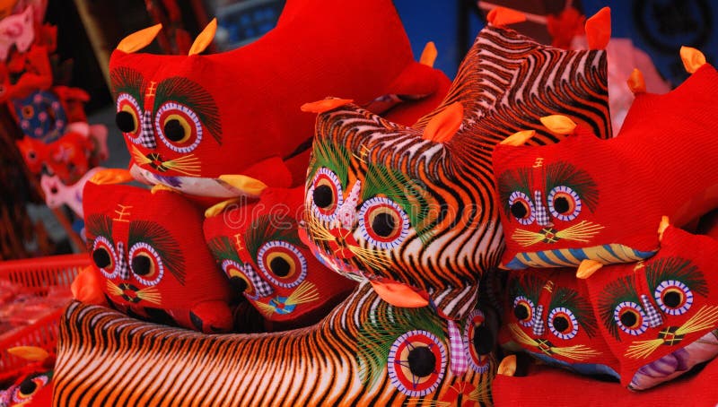 Cloth Tiger stock photo. Image of tiger, fringe, stripe - 10894814