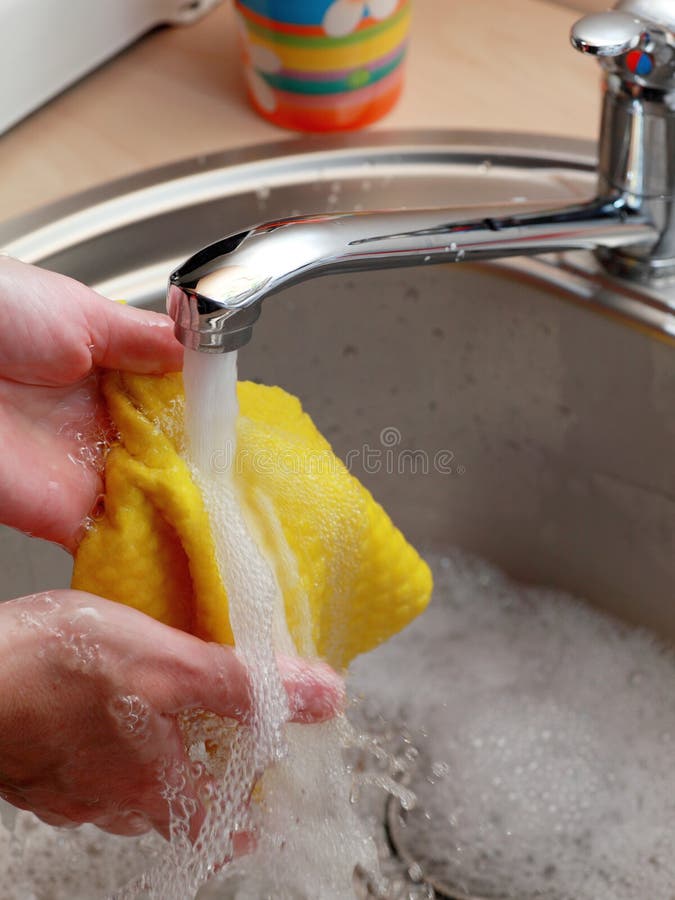 Cloth under running water stock photo. Image of washer - 17412010