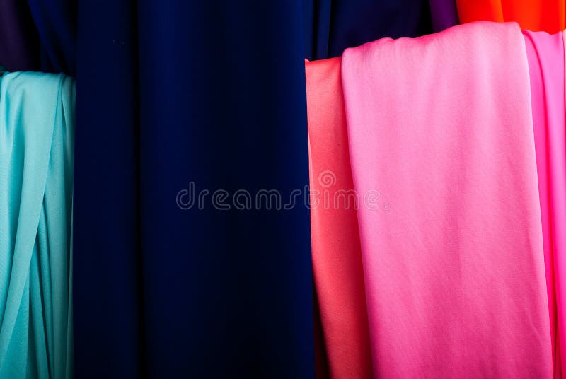 Cloth of Various Colours on the Market Stock Photo - Image of medicine ...