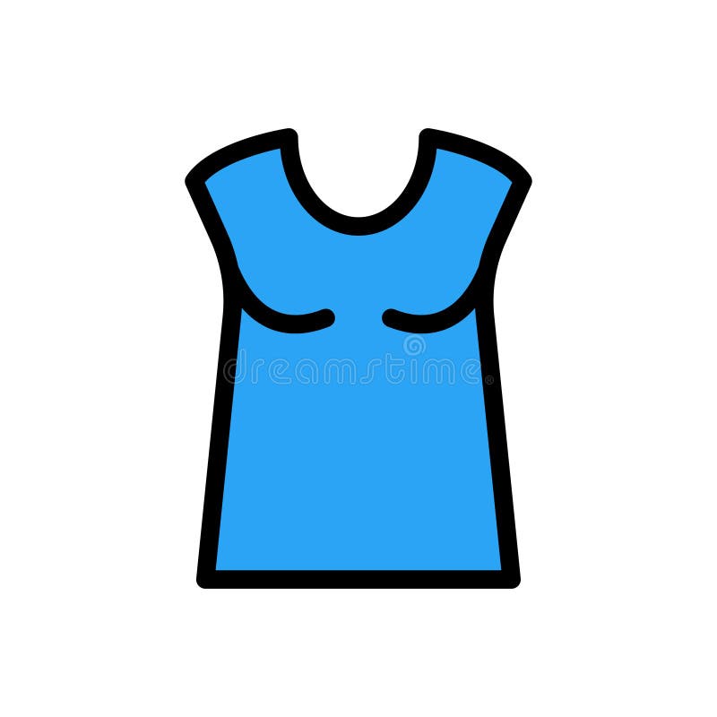 Cloth Vector Color Line Icon Stock Vector - Illustration of vector ...