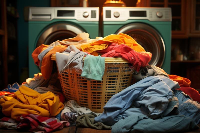 Clothes Accumulate, Creating a Messy Scene within the Confines of the ...