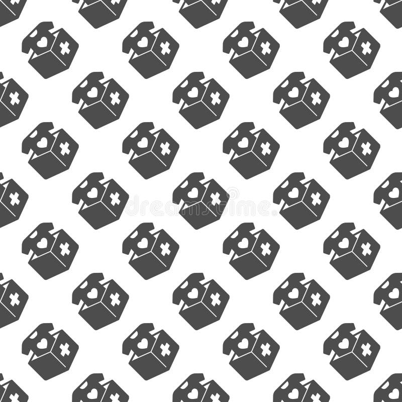 Clothes Box, Shirt with Heart Solid Seamless Pattern, Charity Theme ...