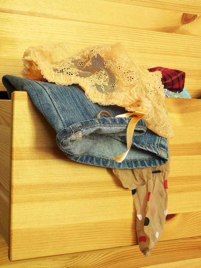 Clothes in chest of drawer stock photo. Image of cupboard - 2857248