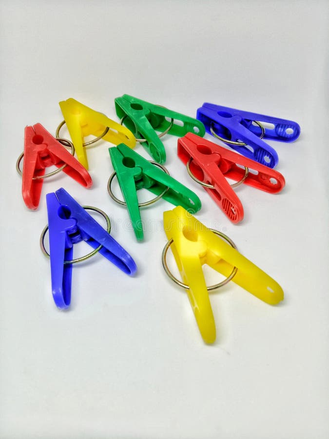 Clothes clamp stock photo. Image of laundry, isolated - 94843210