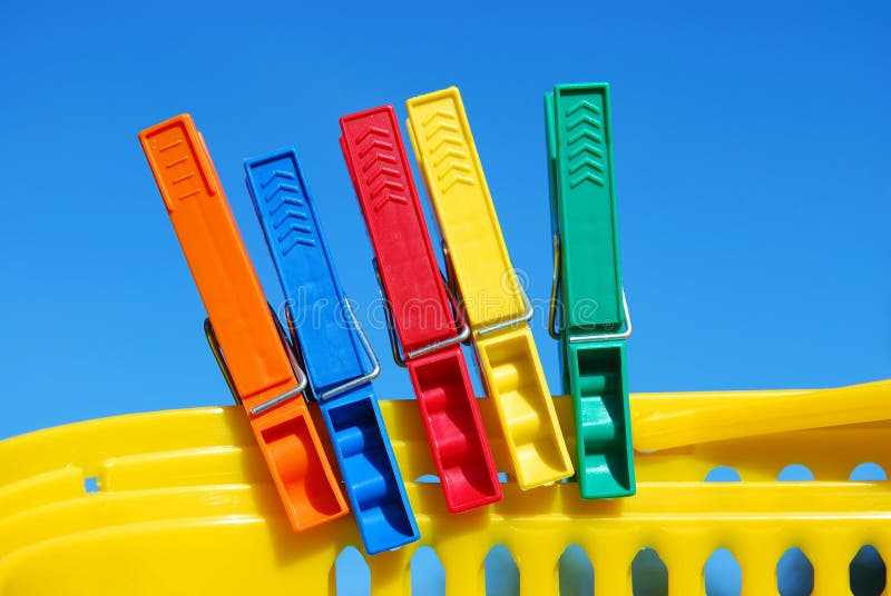 Clothes Clips stock image. Image of clothes, laundry - 53235211