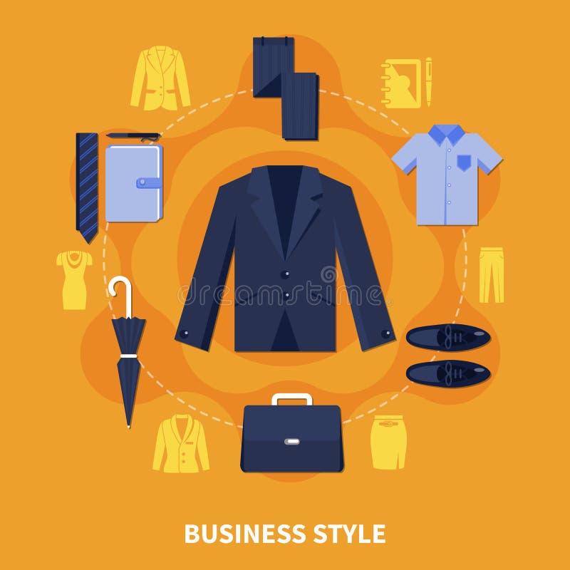 Clothes Colored Composition Stock Vector - Illustration of lady ...