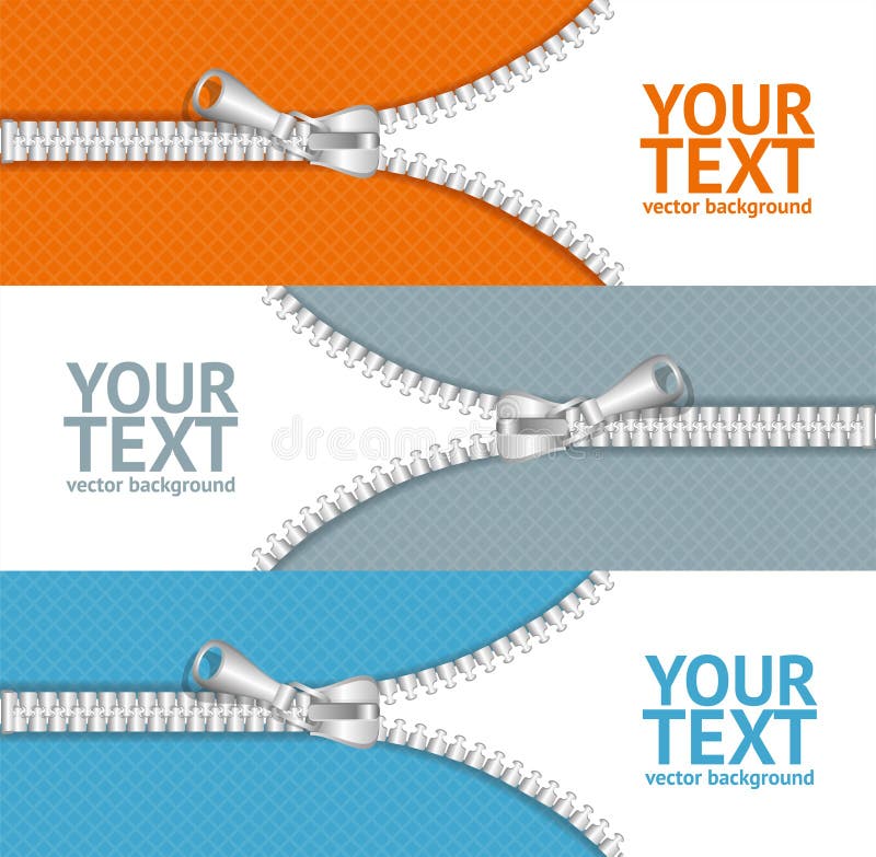 Clothes Zip Set. Vector stock vector. Illustration of icon - 66327958