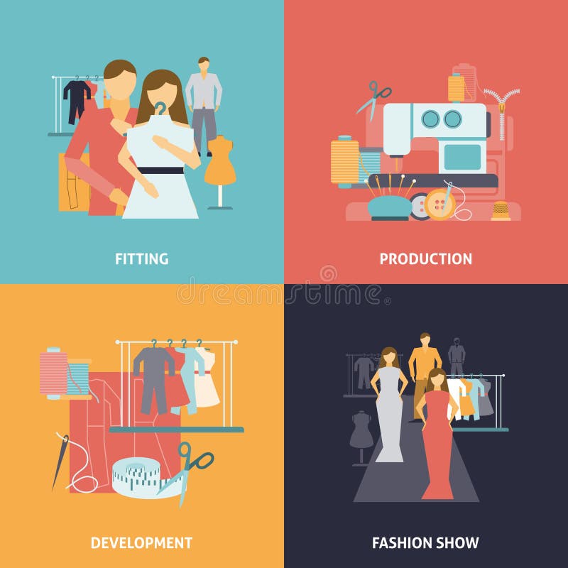 Fashion Show Isometric Flowchart Stock Vector - Illustration of info ...