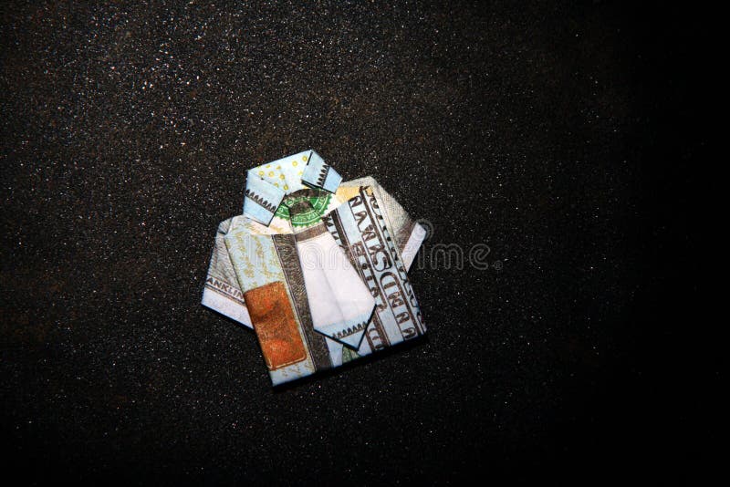 Clothes Dollar Origami Computer Graphic Background Stock Image - Image ...