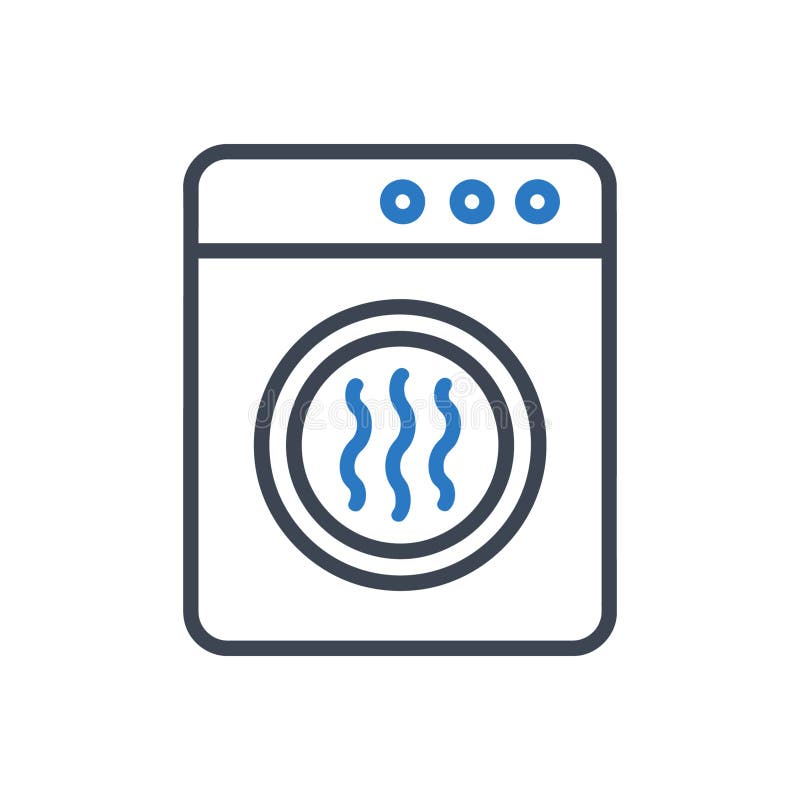 Clothes Dryer Icon stock vector. Illustration of drying - 361752718