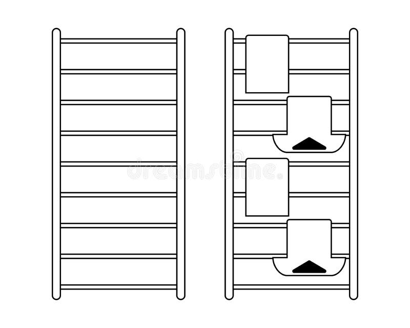Clothes Rack Black White Stock Illustrations – 4,535 Clothes Rack Black ...