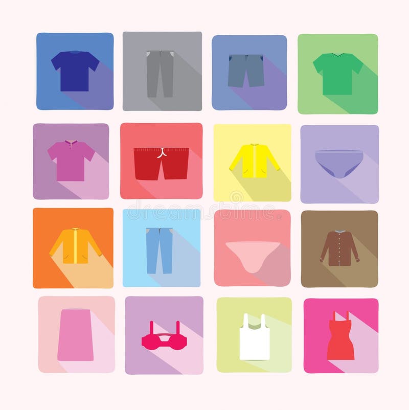 Clothes stock illustration. Illustration of silhouette - 78774161