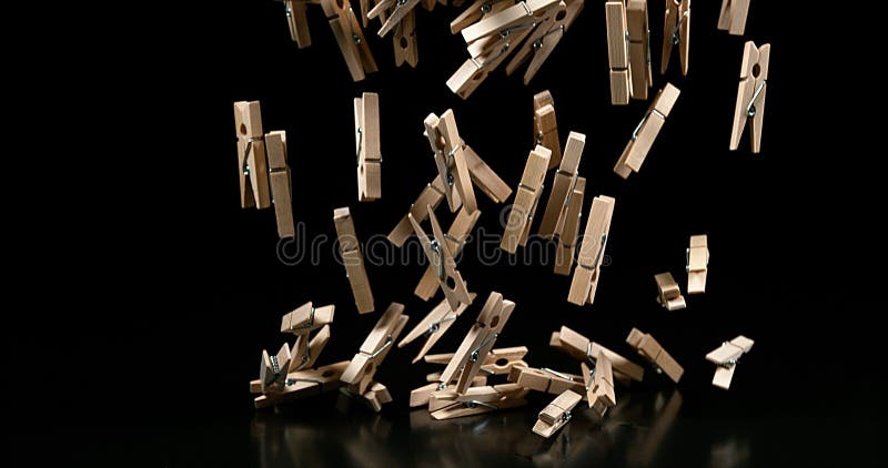 Clothes Fingers Falling on Black Background Stock Image - Image of ...