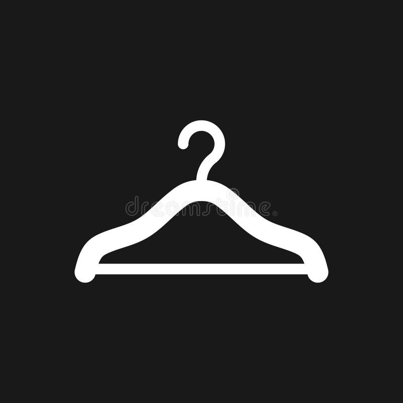 Clothes Hanger Icon. Coat Rack Symbol. Flat Vector Illustration Stock ...