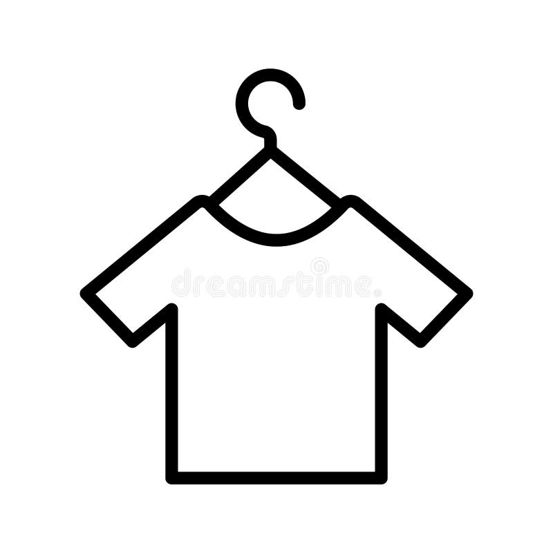 Clothes Hanger Icon. Coat Hanger Vector Illustration Stock Vector ...