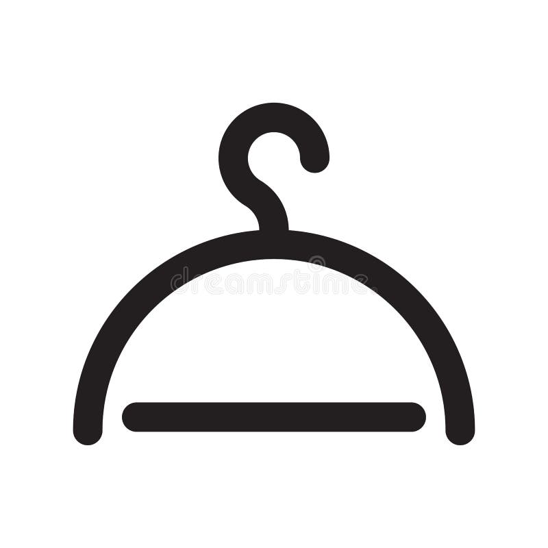 Clothes Hanger Icon. Coat Hanger Vector Illustration Stock Vector ...
