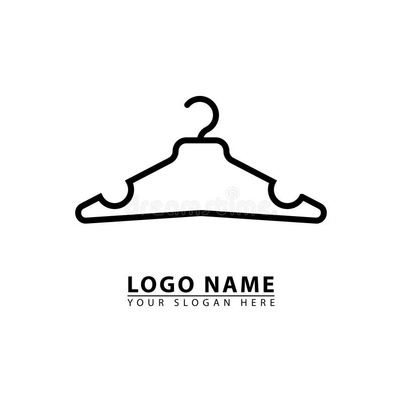 Hanger Line Circle Form Logo Stock Vector - Illustration of equipment ...