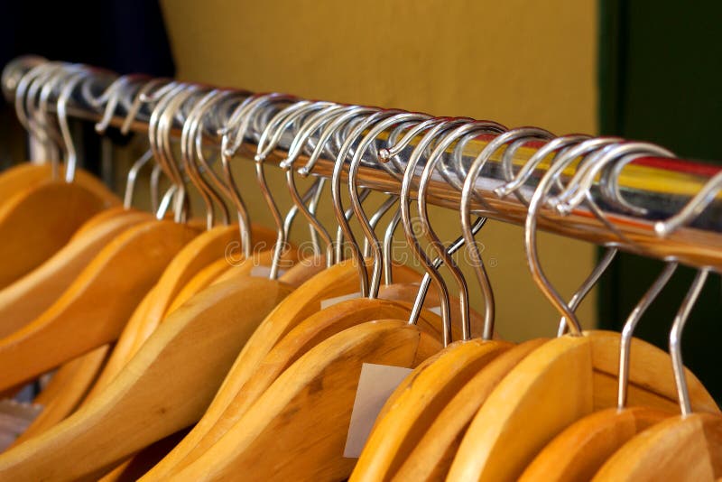 Clothes store - hangers stock image. Image of sale, textile - 2180481