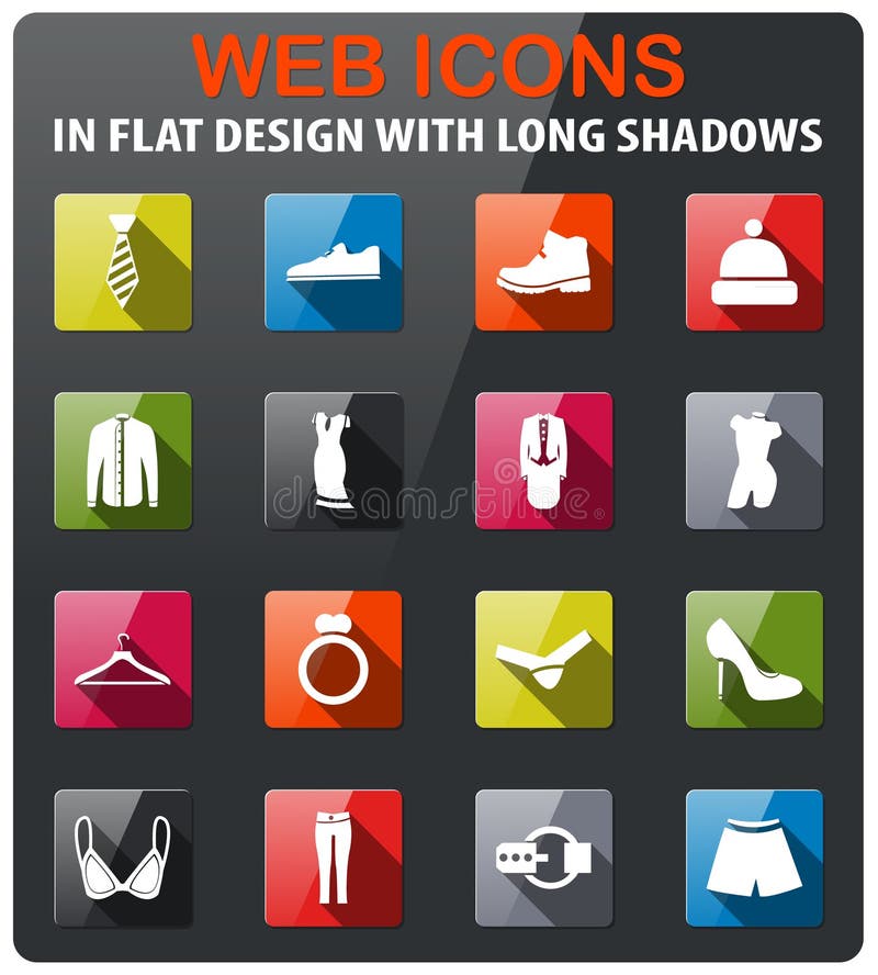 Clothes icon set stock illustration. Illustration of shorts - 88430101