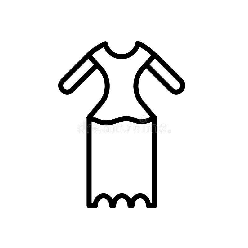 Clothes Icon Vector Isolated on White Background, Clothes Sign , Line ...