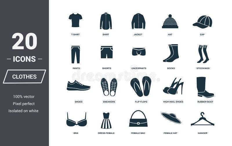 Clothes Icons Set. Premium Quality Symbol Collection. Clothes Icon Set ... Clothes Icons Set. Premium Quality Symbol Collection. Clothes Icon Set ...