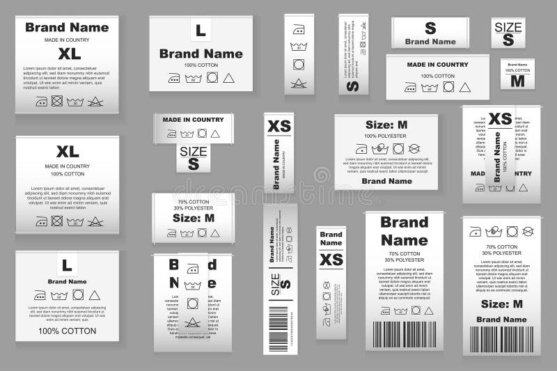 Laundry Clothes Care Labels Stock Illustrations – 128 Laundry Clothes ...