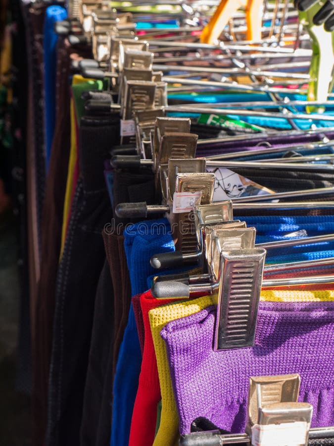 Clothes at market stock photo. Image of clothing, retail - 37401514