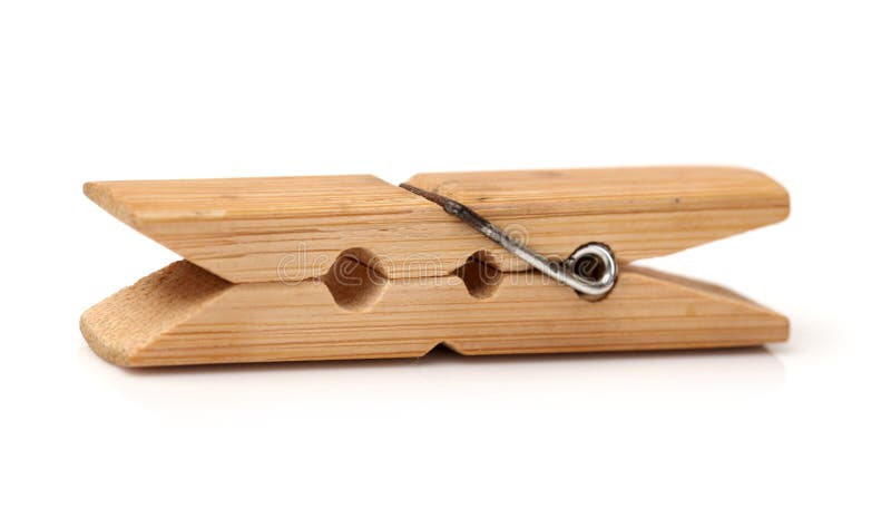 Clothes natural wooden peg stock image. Image of closeup - 33235683