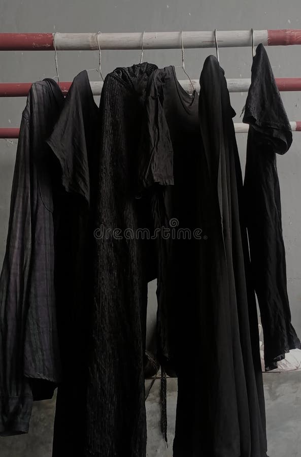 Clothes Pants Black Color Clothes in the Sun Stock Photo - Image of ...