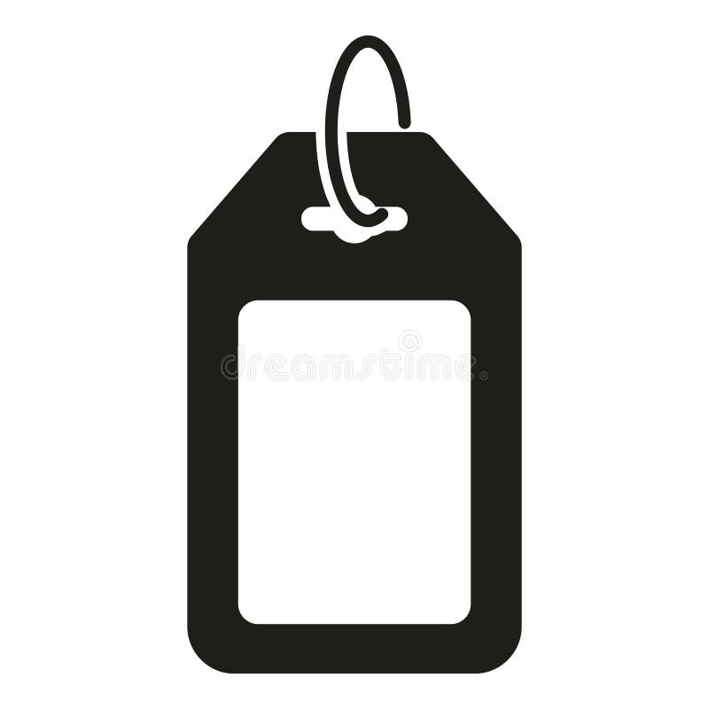 Clothes Paper Tag Icon Simple Vector. Fabric Production Stock ...